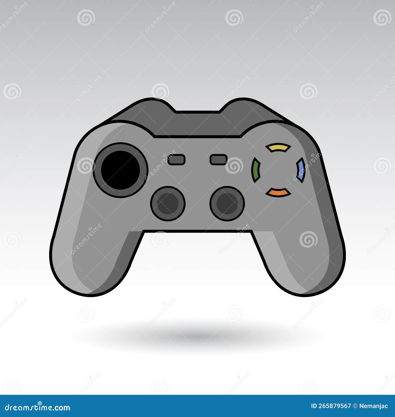 Game controller stock illustration. Illustration of isolated - 265879567