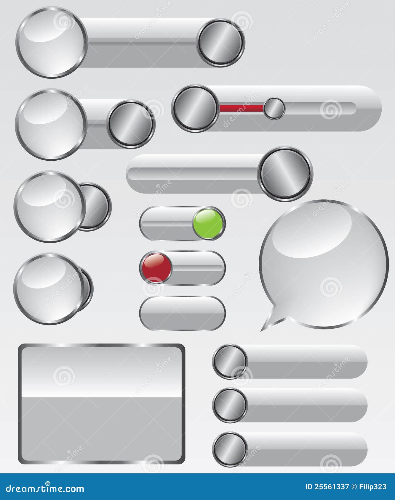 Web Glass Button Illustration Stock Vector - Illustration of interface ...