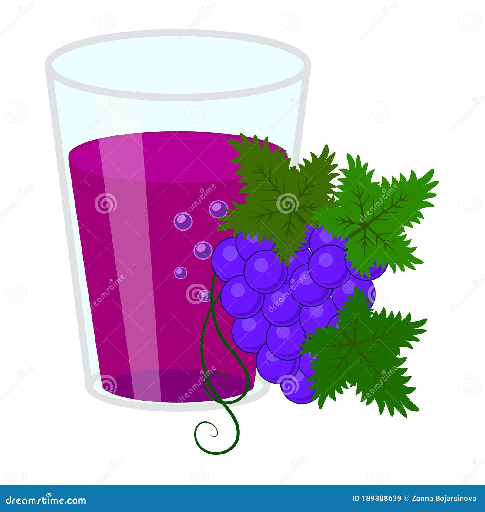 Grapes Juice Cartoon Character With Sad Expression | CartoonDealer.com ...