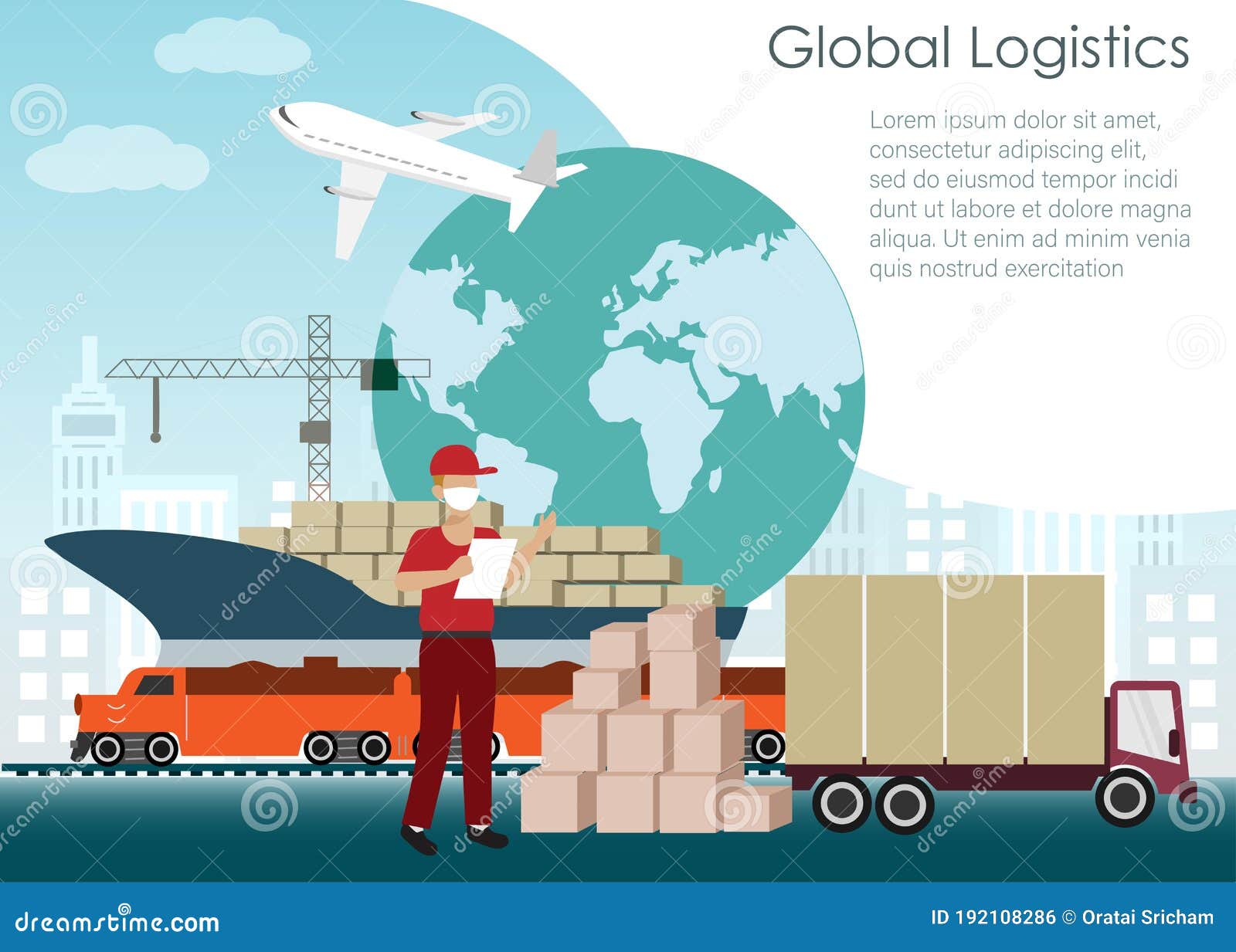 Global Logistics with Airfreight, Seafreight, Domestic Train and Truck ...