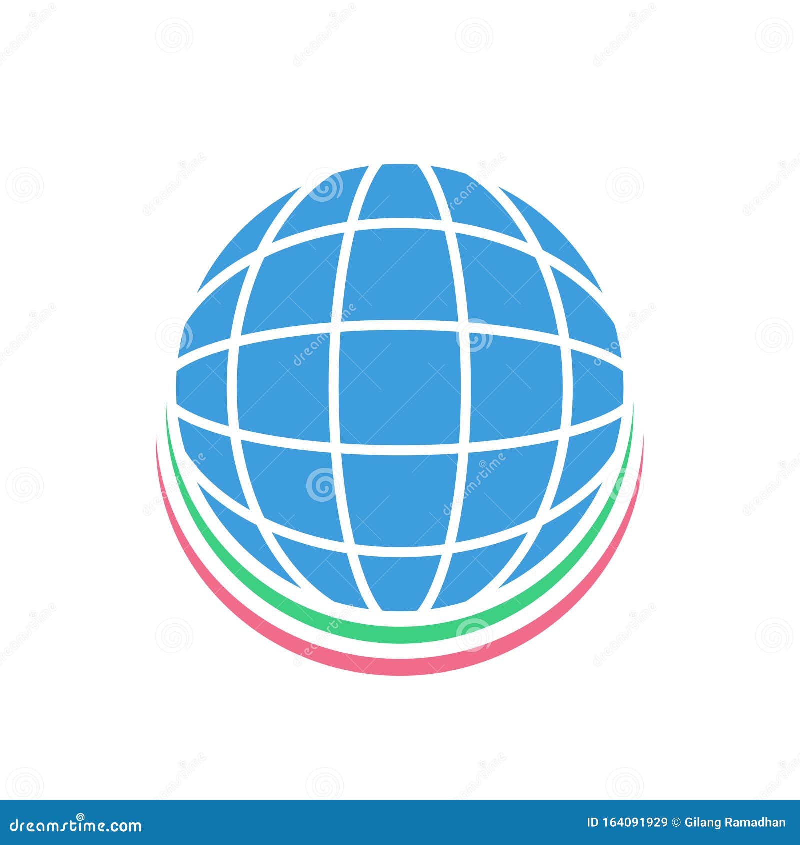 Web Globe Browser Icon, Modern Flat Design Color Sign Vector Stock ...