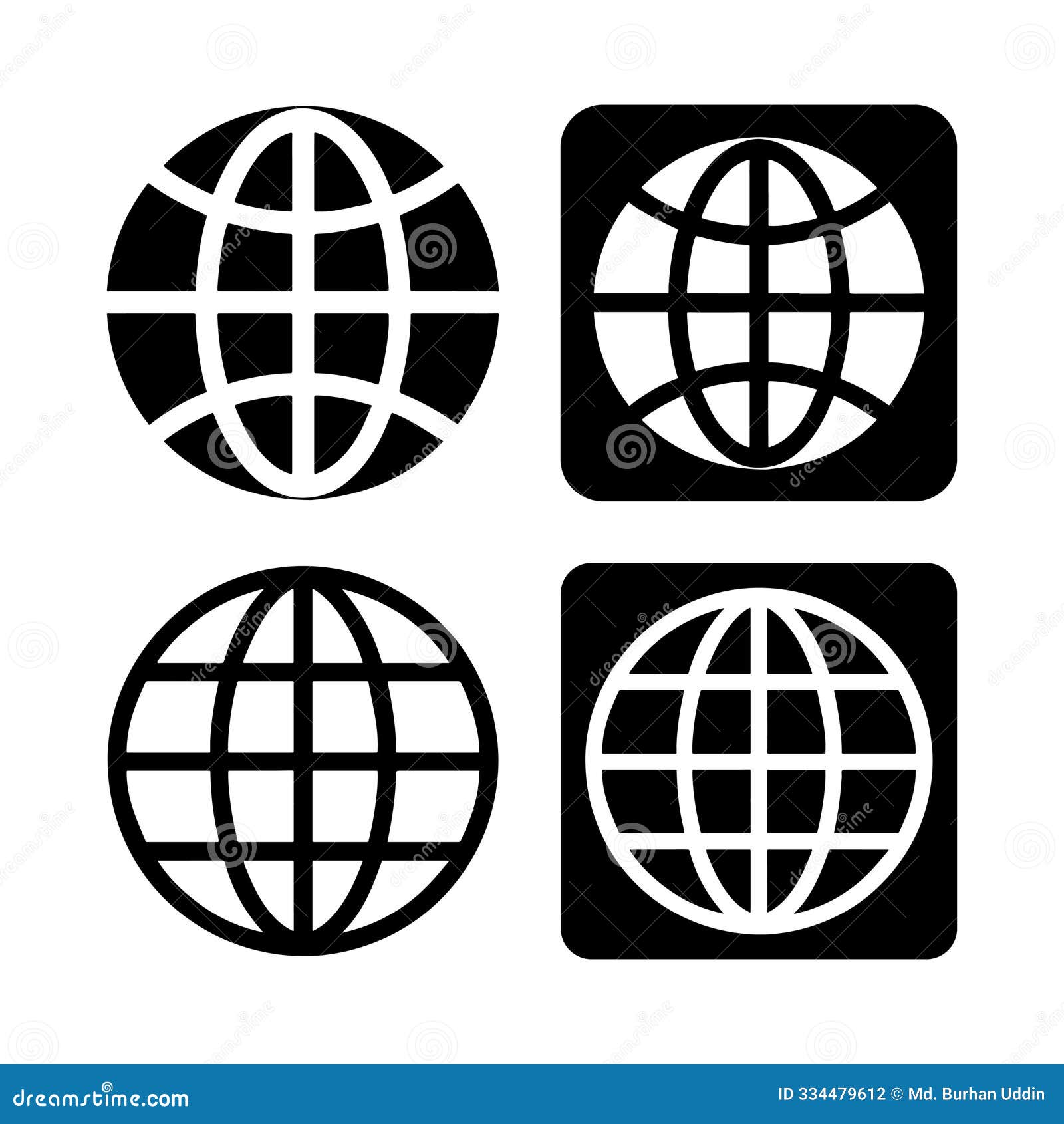 Web Globe Icon Symbol Vector Art Illustration Stock Illustration ...