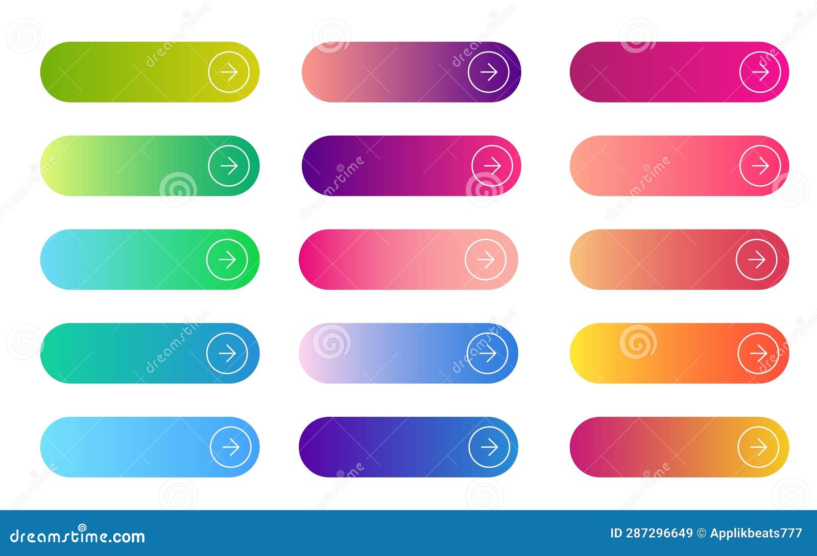 Web Gradient Button. Search, Read More, Next and Continue Submit ...