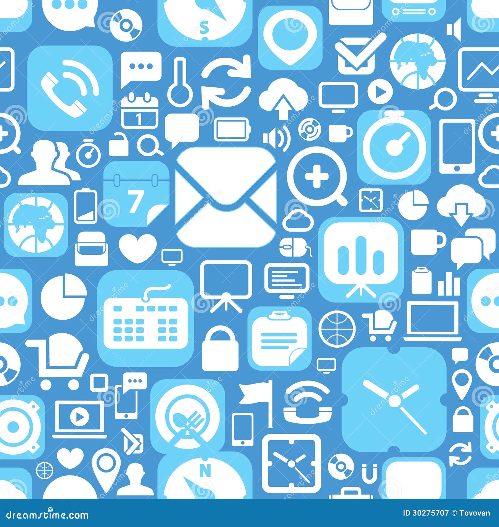 Web Icons Seamless Background Stock Vector - Illustration of graphic ...