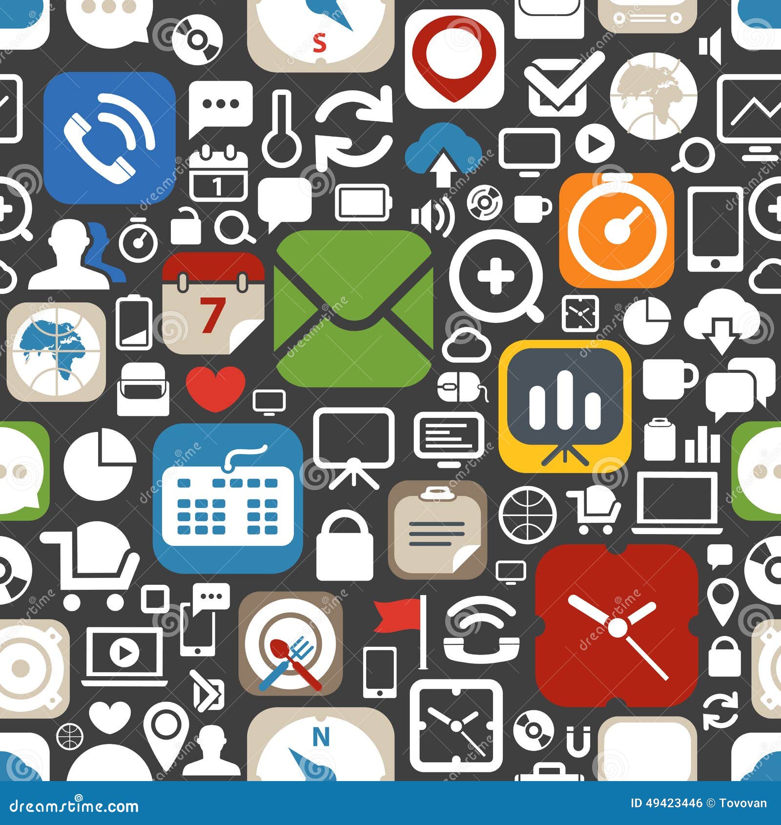 Web Graphic Interface Icons Stock Vector - Illustration of computer ...