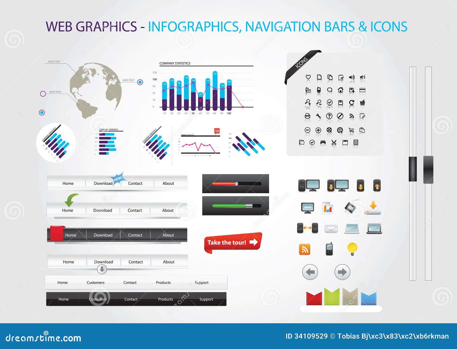 Web graphics stock illustration. Illustration of design - 34109529
