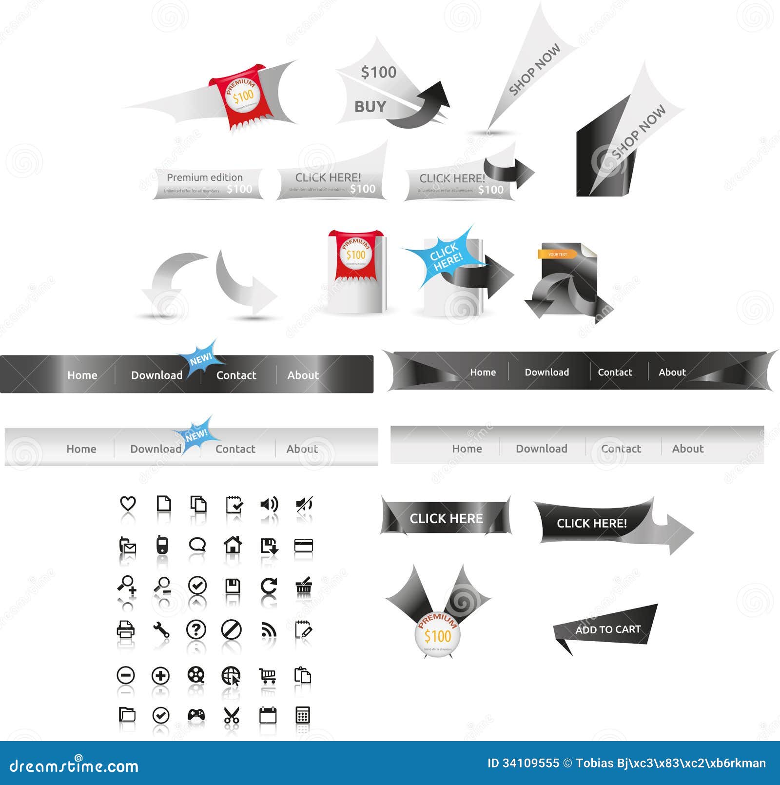 Web graphics stock illustration. Illustration of search - 34109555