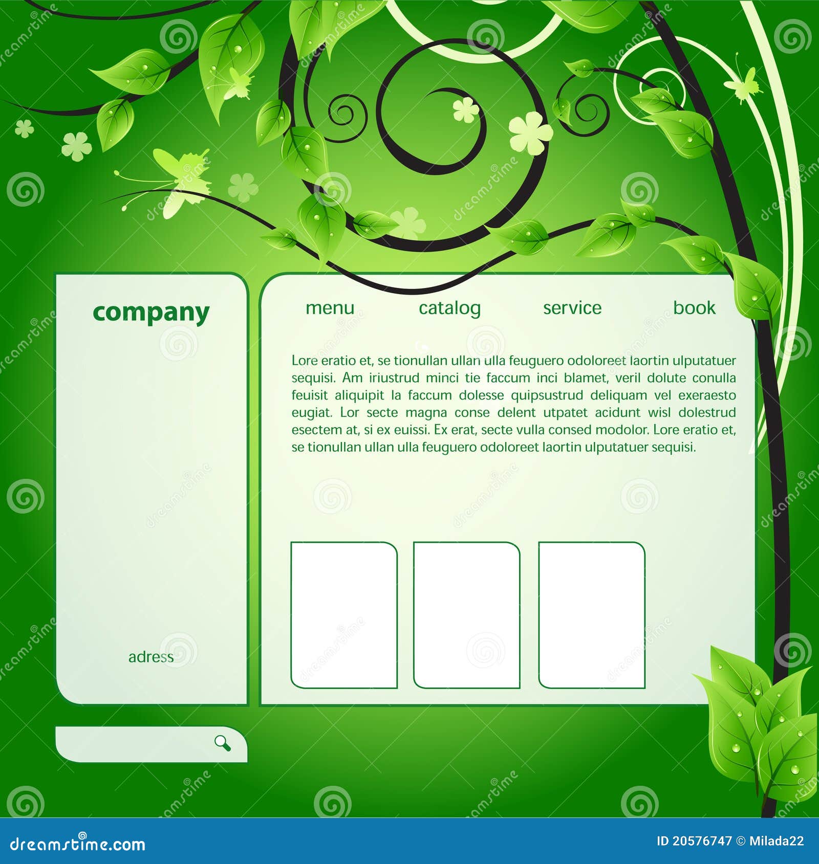 Web green template stock illustration. Illustration of icon - 20576747