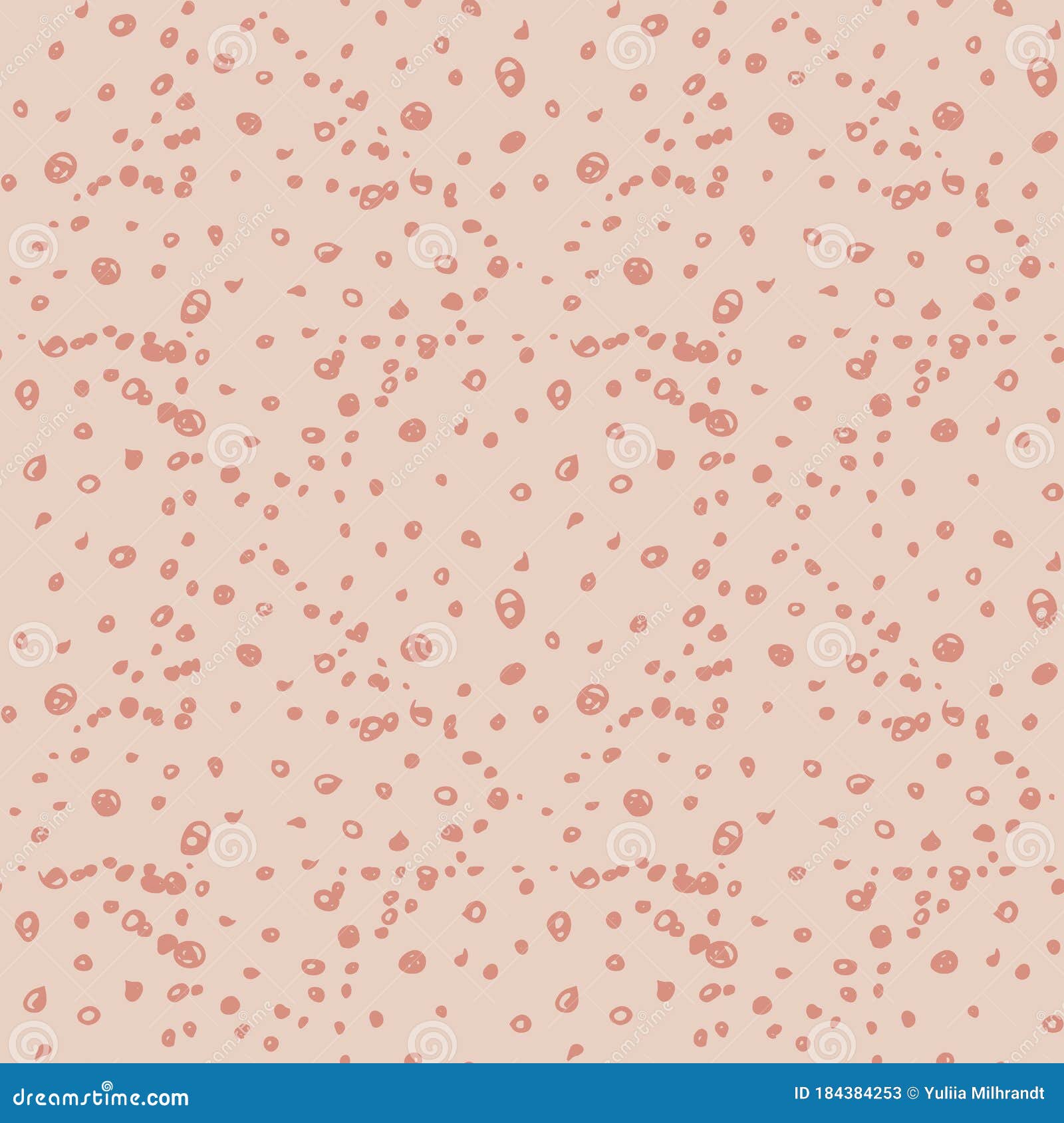 Hand Drawn Dot Abstract Seamless Texture Cream Background. Stock ...