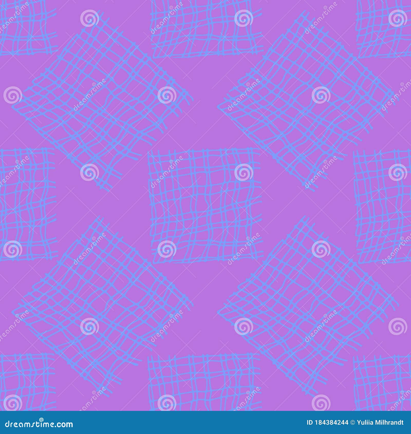 Hand Drawn Abstract Seamless Texture on a Purple Background. Stock ...