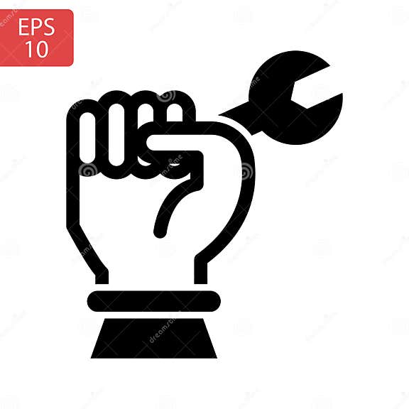 Web hand icon flat stock vector. Illustration of adjustable - 111944585