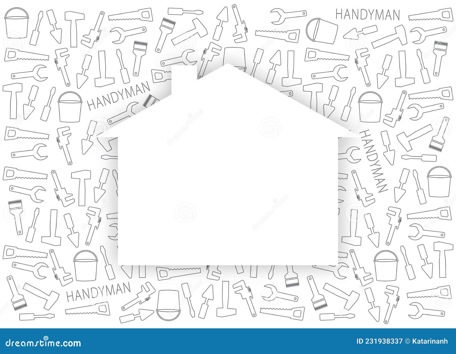 Handyman Tools Pattern. Corporate Web Site Elements & Background ...