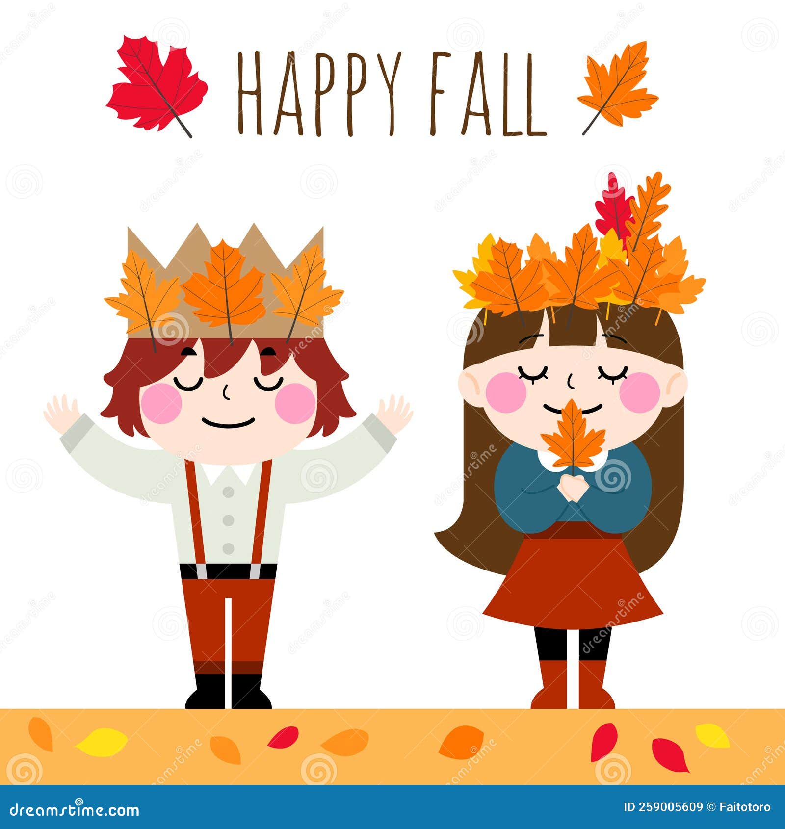 Web stock vector. Illustration of nature, card, autumn - 259005609