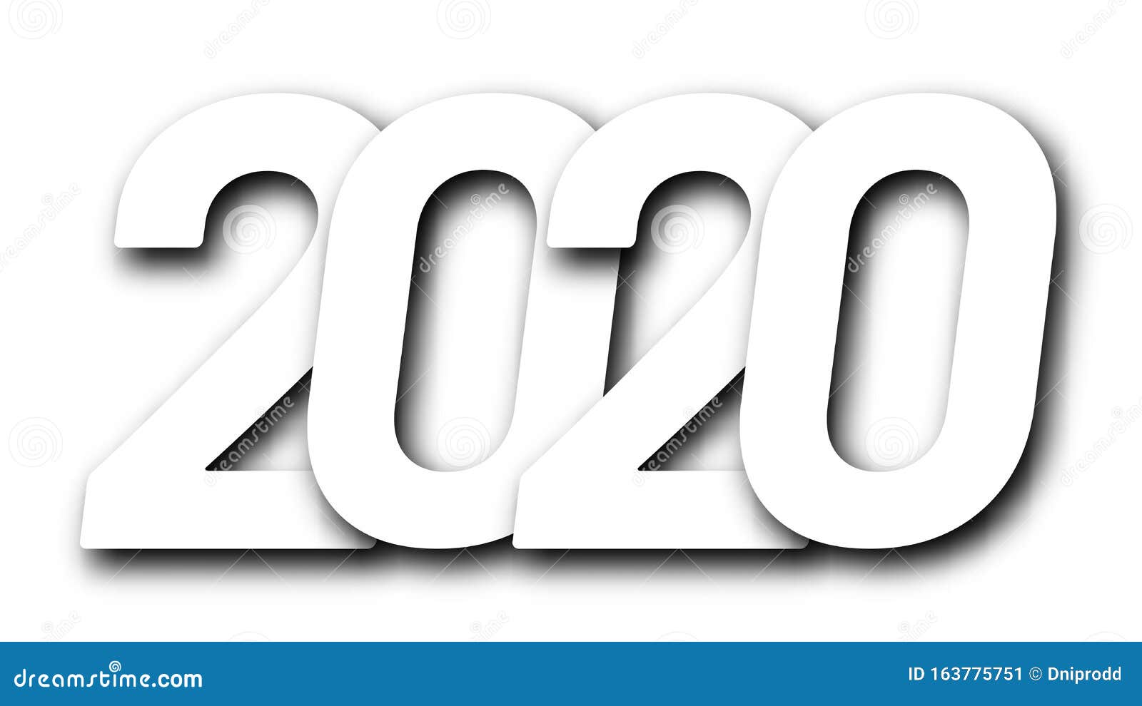 2020 Happy New Year Logo Text Design Stock Vector - Illustration of ...