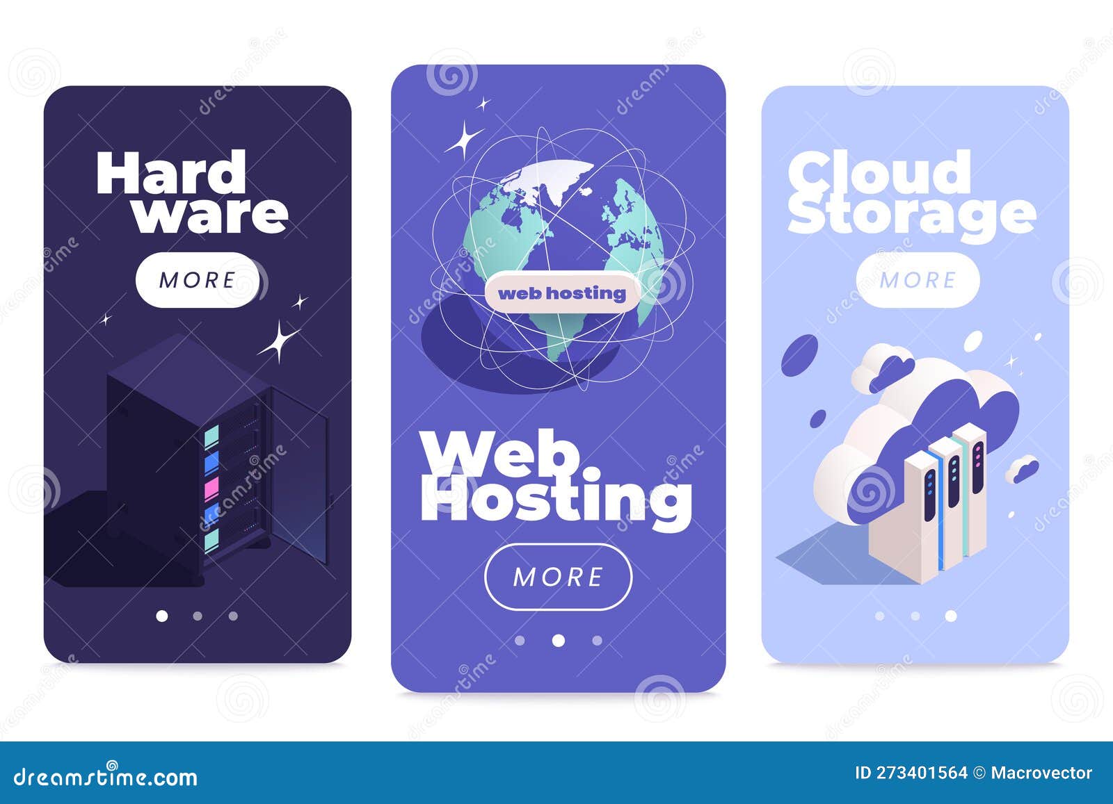 Web Hardware Mobile Banners Stock Illustration - Illustration of ...