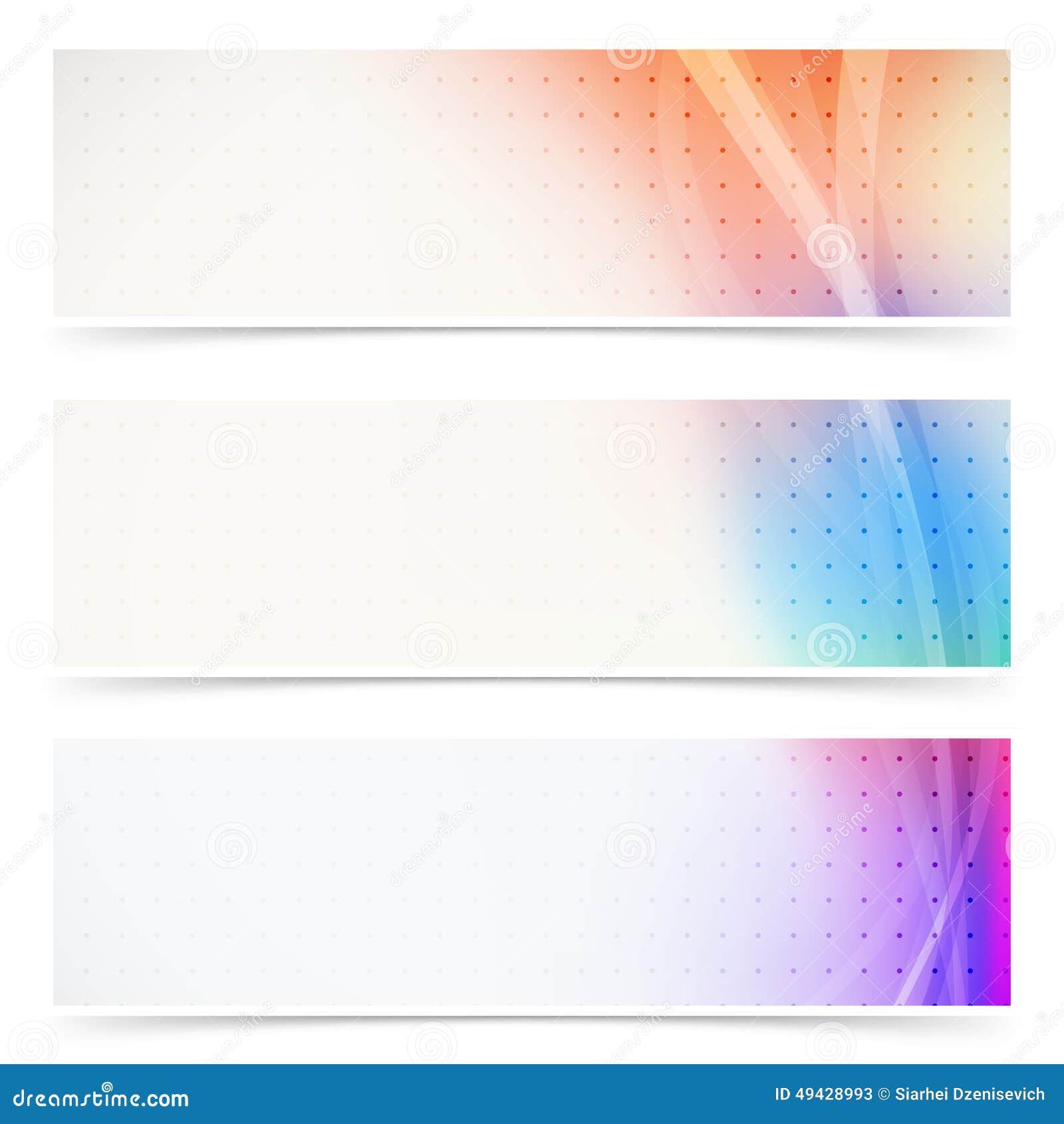 Web Header Abstract Wave Line Collection Stock Vector - Illustration of ...