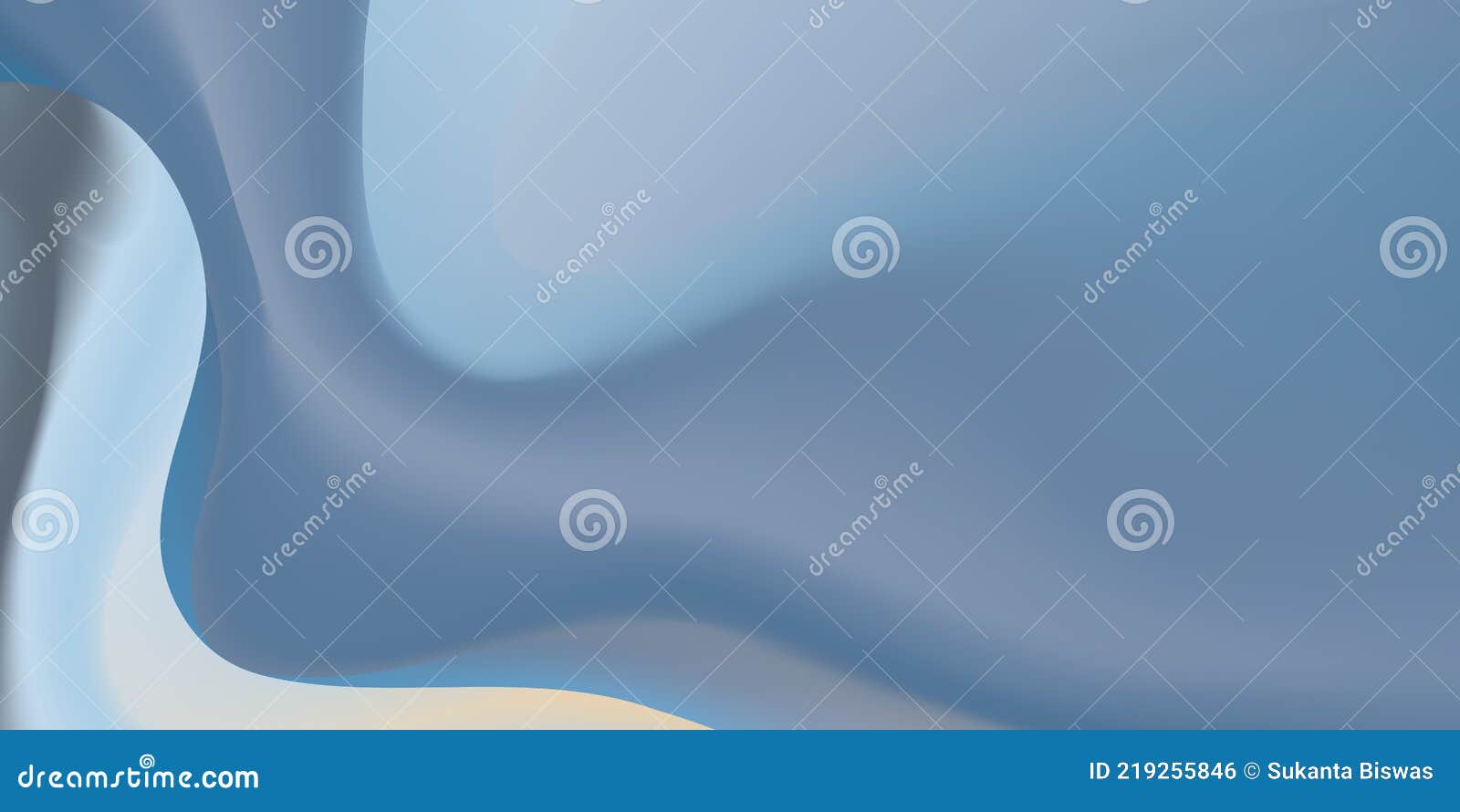 Web Header Background Design with Liquid Blue Paint Flow. Stock ...