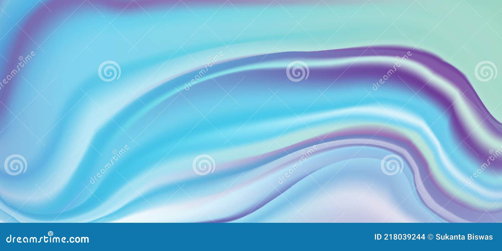 Web Header Background Design with Liquid Blue Paint Flow. Stock ...