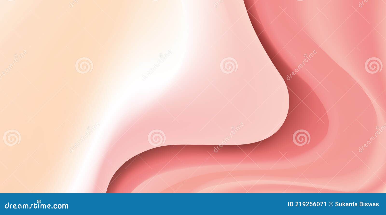 Web Header Background Design with Liquid Peach Paint Flow. Stock ...