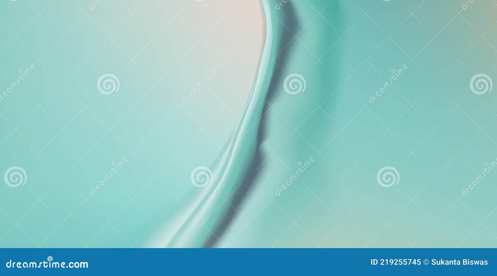 Web Header Background Design with Liquid Turquoise Paint Flow. Stock ...