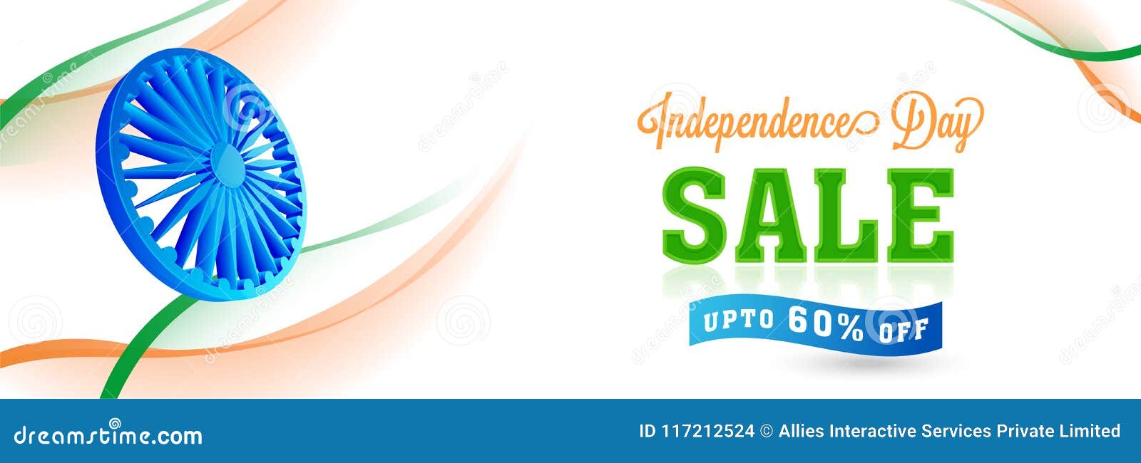 Web Header or Banner Design for 15th August Sale with 80 Off of Stock ...