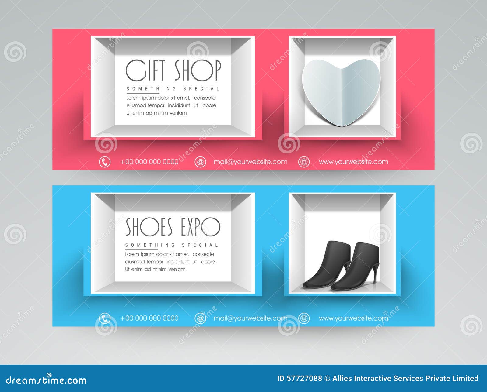 Web Header or Banner Design. Stock Illustration - Illustration of ...