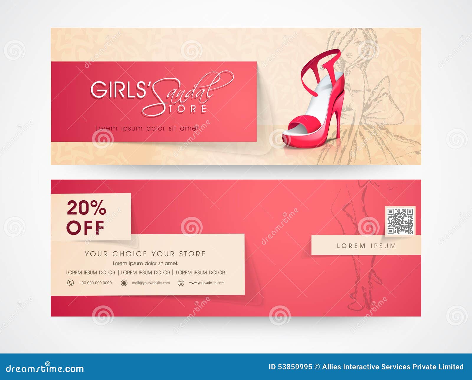 Web Header or Banner of Girls Sandal Store. Stock Illustration ... Web Header or Banner of Girls Sandal Store. Stock Illustration ...