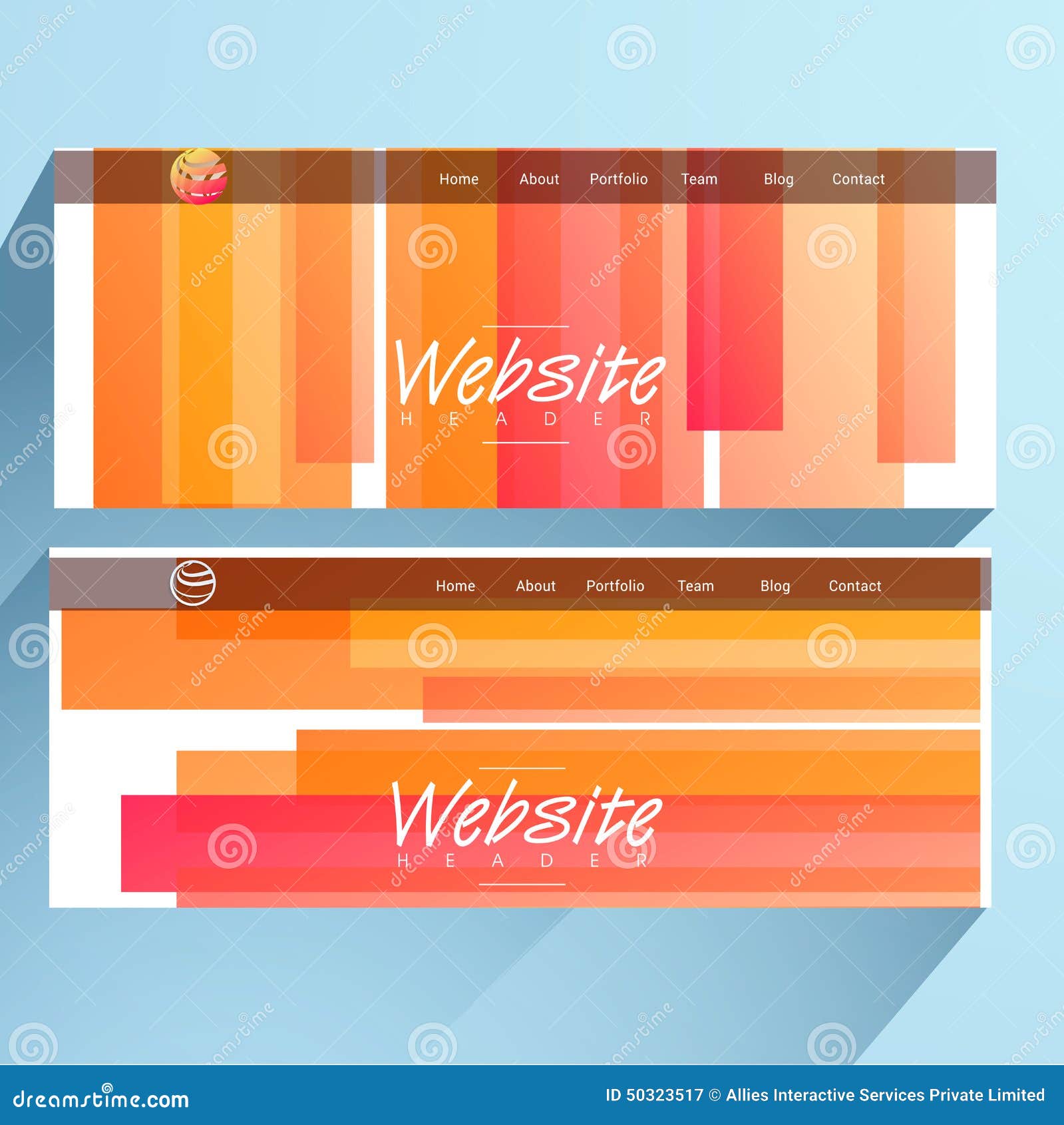 Web header or banner set. stock illustration. Illustration of internet ...