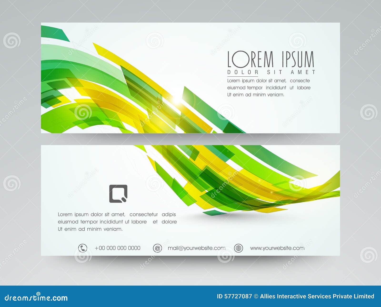 Web header or banner set. stock illustration. Illustration of concept ...