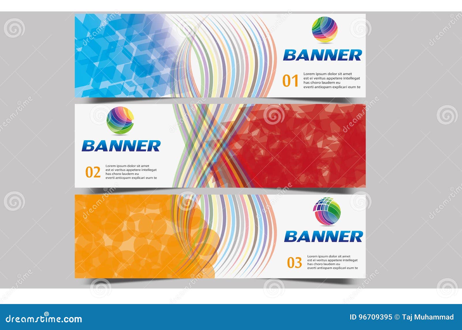 Web Header Banner Vector Design Stock Vector - Illustration of ...