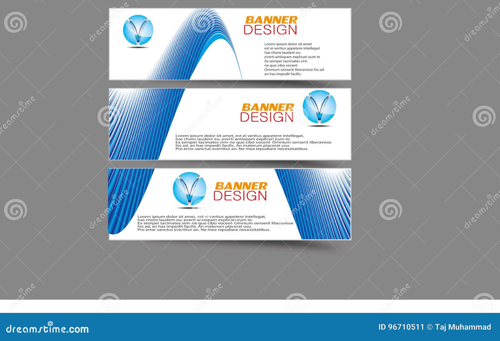 Web Header Banner Vector Design Stock Vector - Illustration of ...