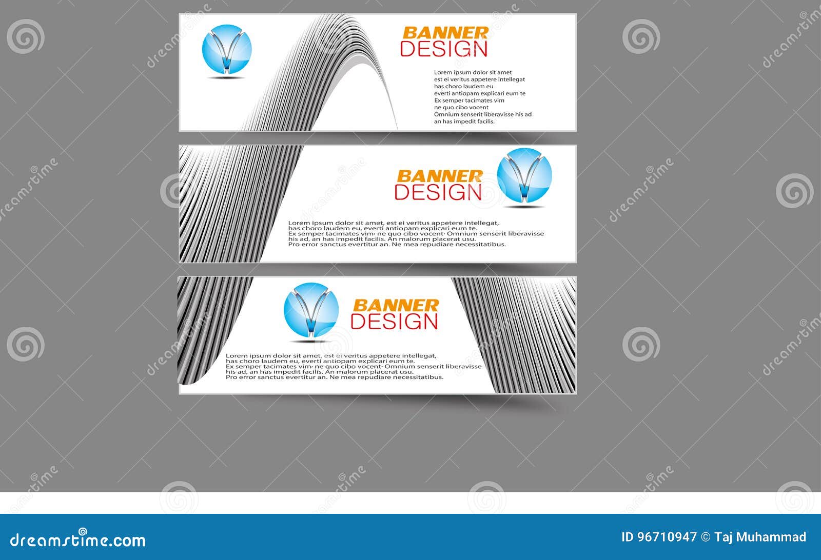 Web Header Banner Vector Design Stock Vector - Illustration of modern ...