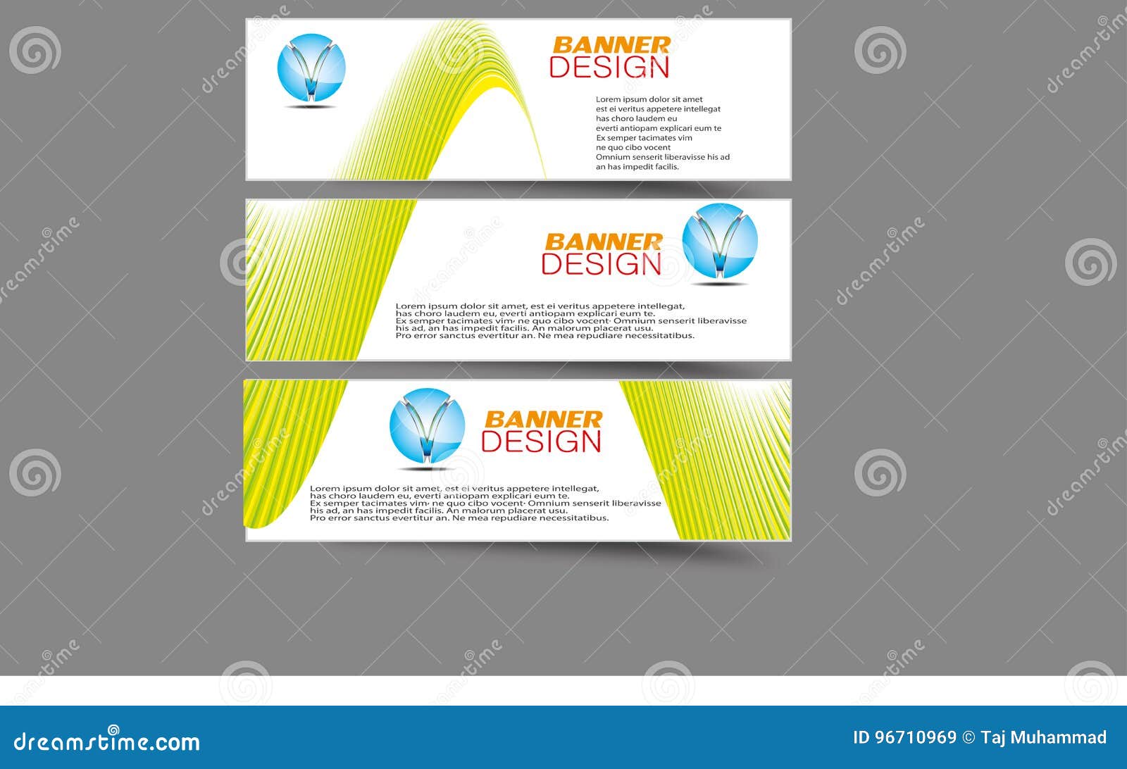 Web Header Banner Vector Design Stock Vector - Illustration of modern ...