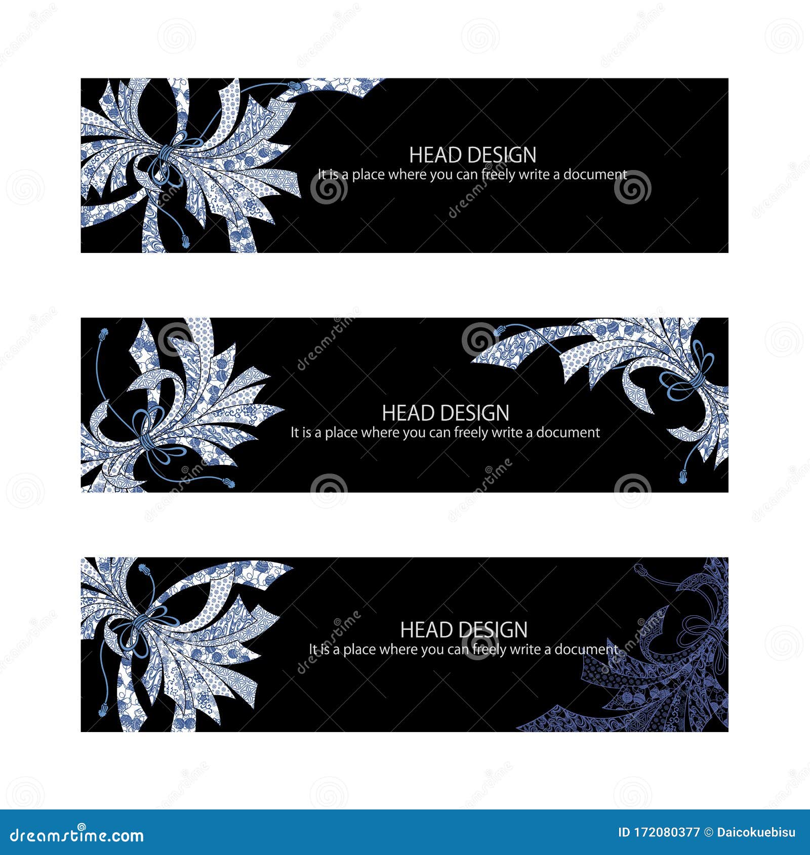 Web Header Design Using the Japanese-style Tradition Design, Stock ...