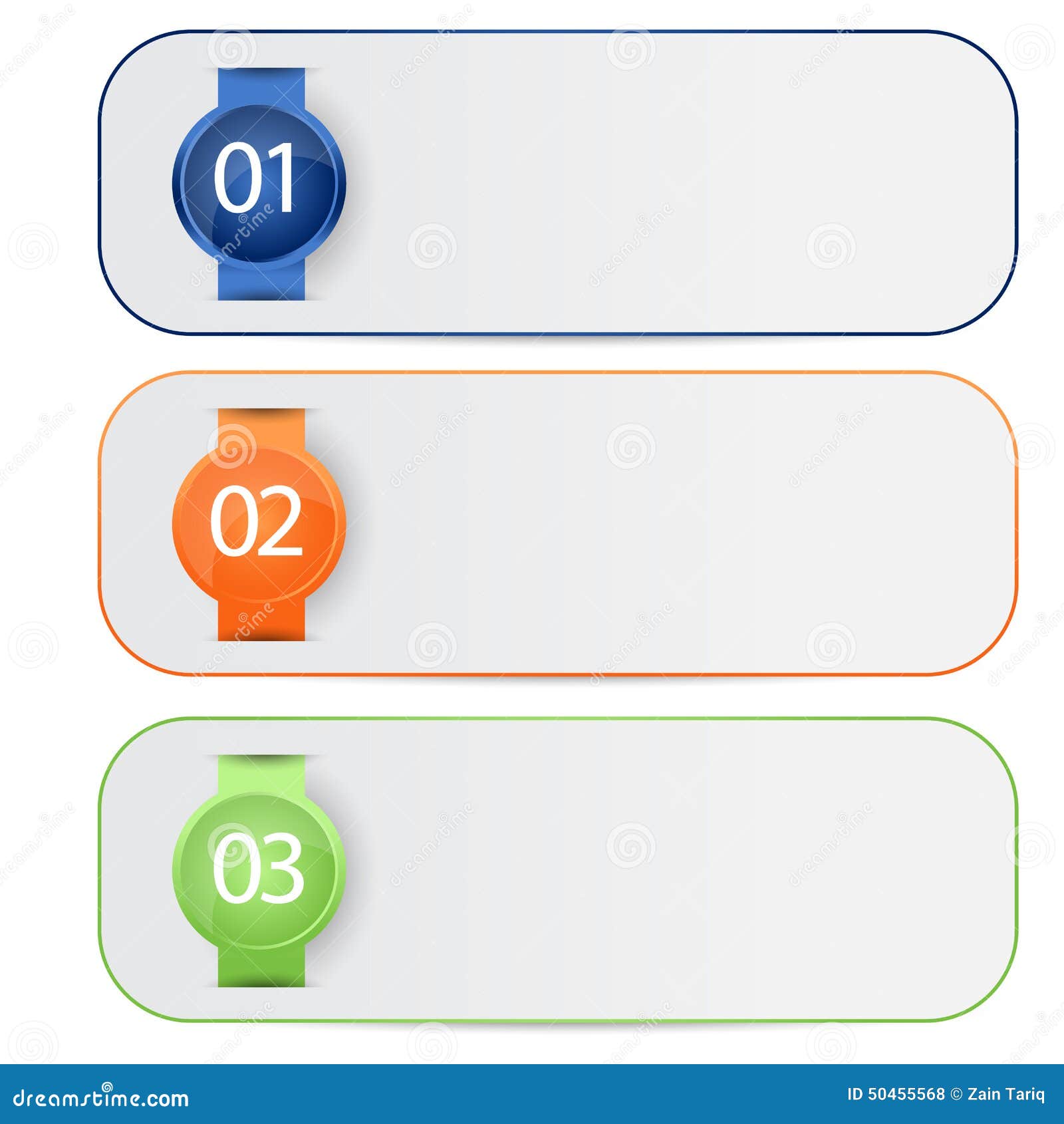 Web headers in numbers stock vector. Illustration of menu - 50455568