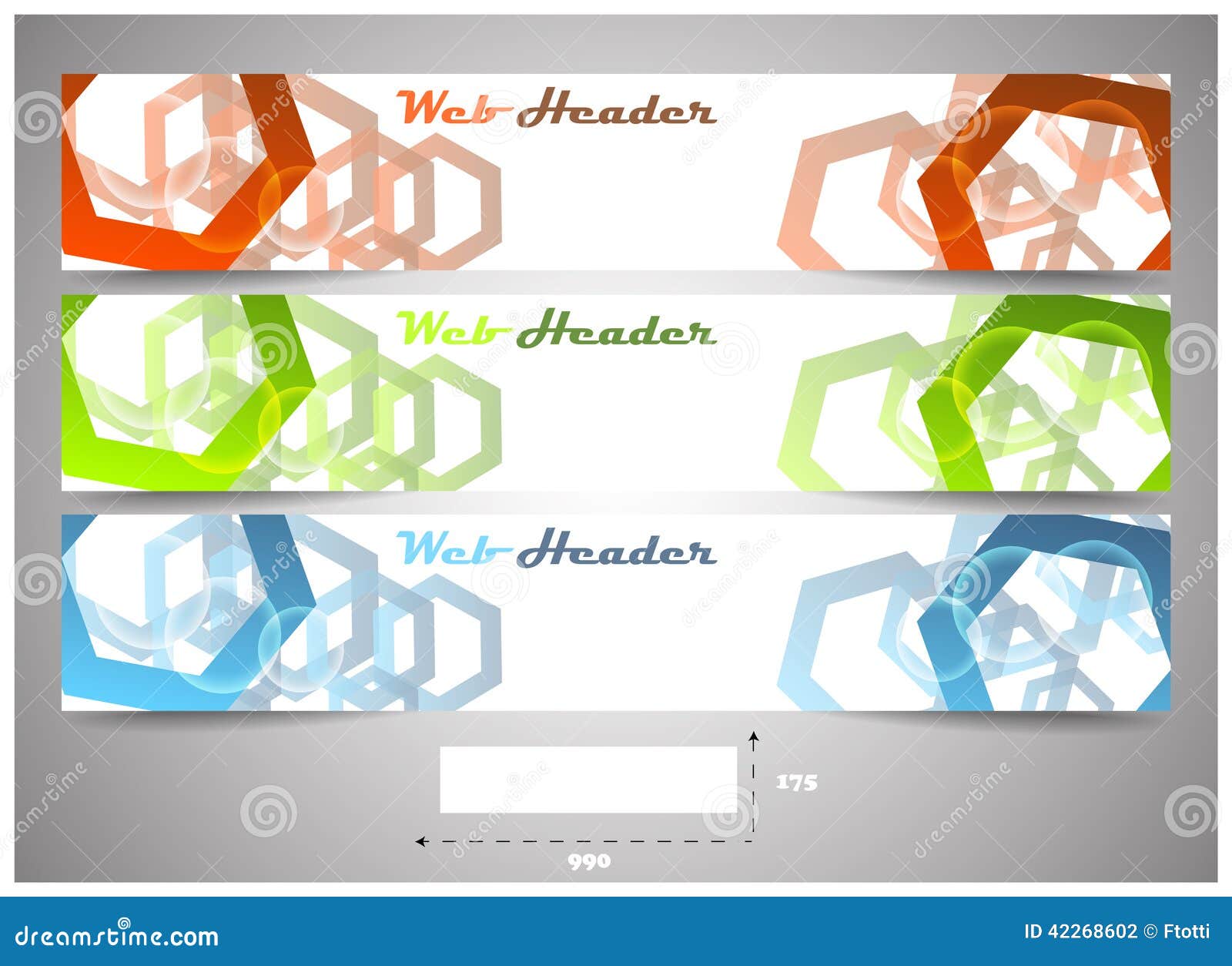 Web Headers with Precise Dimension, Set of Banners Stock Vector ... Web Headers with Precise Dimension, Set of Banners Stock Vector ...