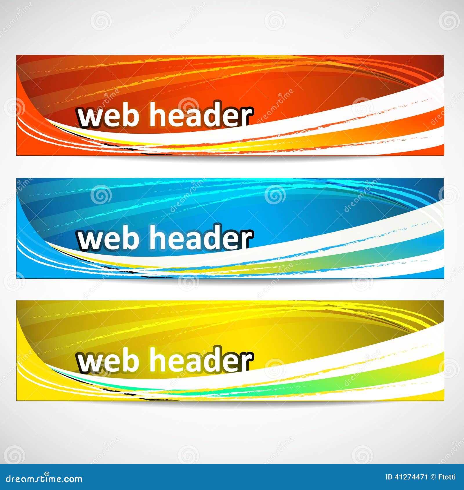 Web Headers, Set of Banners Stock Vector - Illustration of internet ...