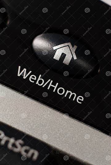 The Web Home Page Button on a Keyboard Stock Photo - Image of network ...