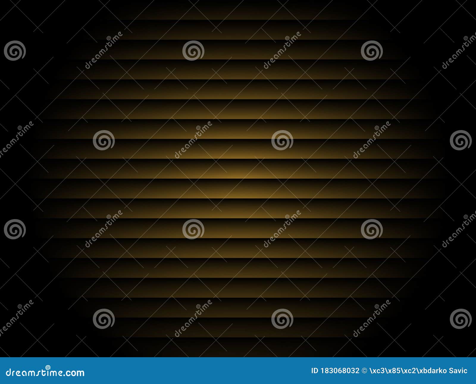 Horizontal Stripes Shadow Abstract Gold Design Stock Vector ...