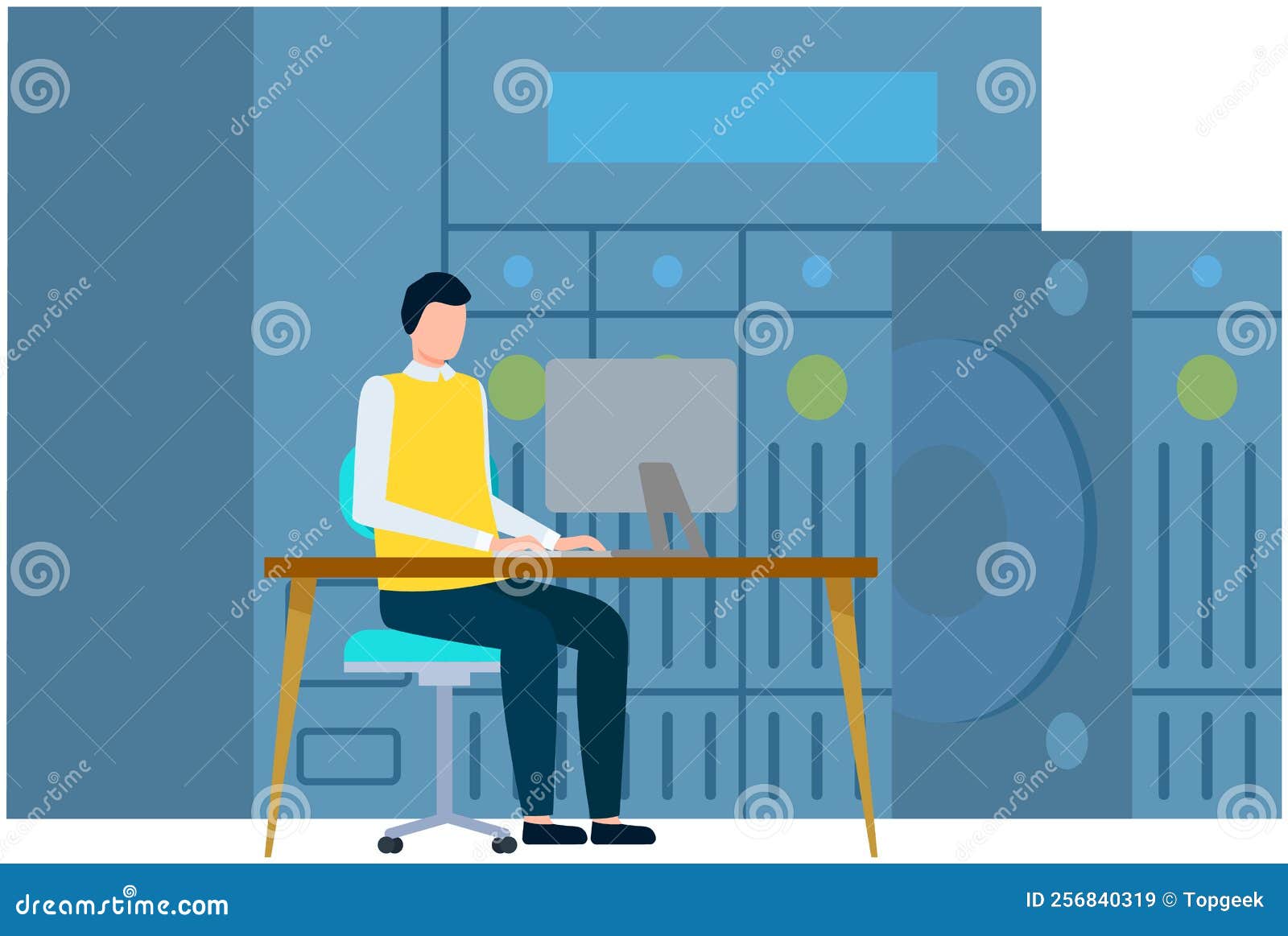 Web Hosting And Administrators In Virtual Server Room, Datacenter And ...