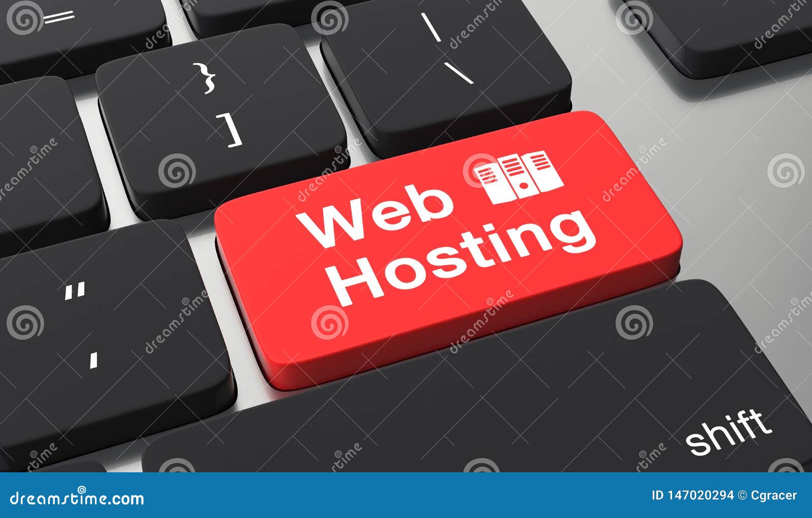 Web hosting concept stock illustration. Illustration of system - 147020294