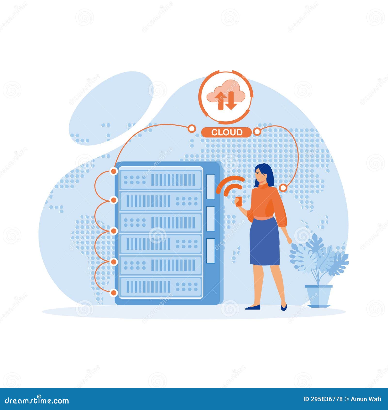 Web Hosting. Concept of Cloud Computing, Online Database, Technology, Security, Computer, Web ...