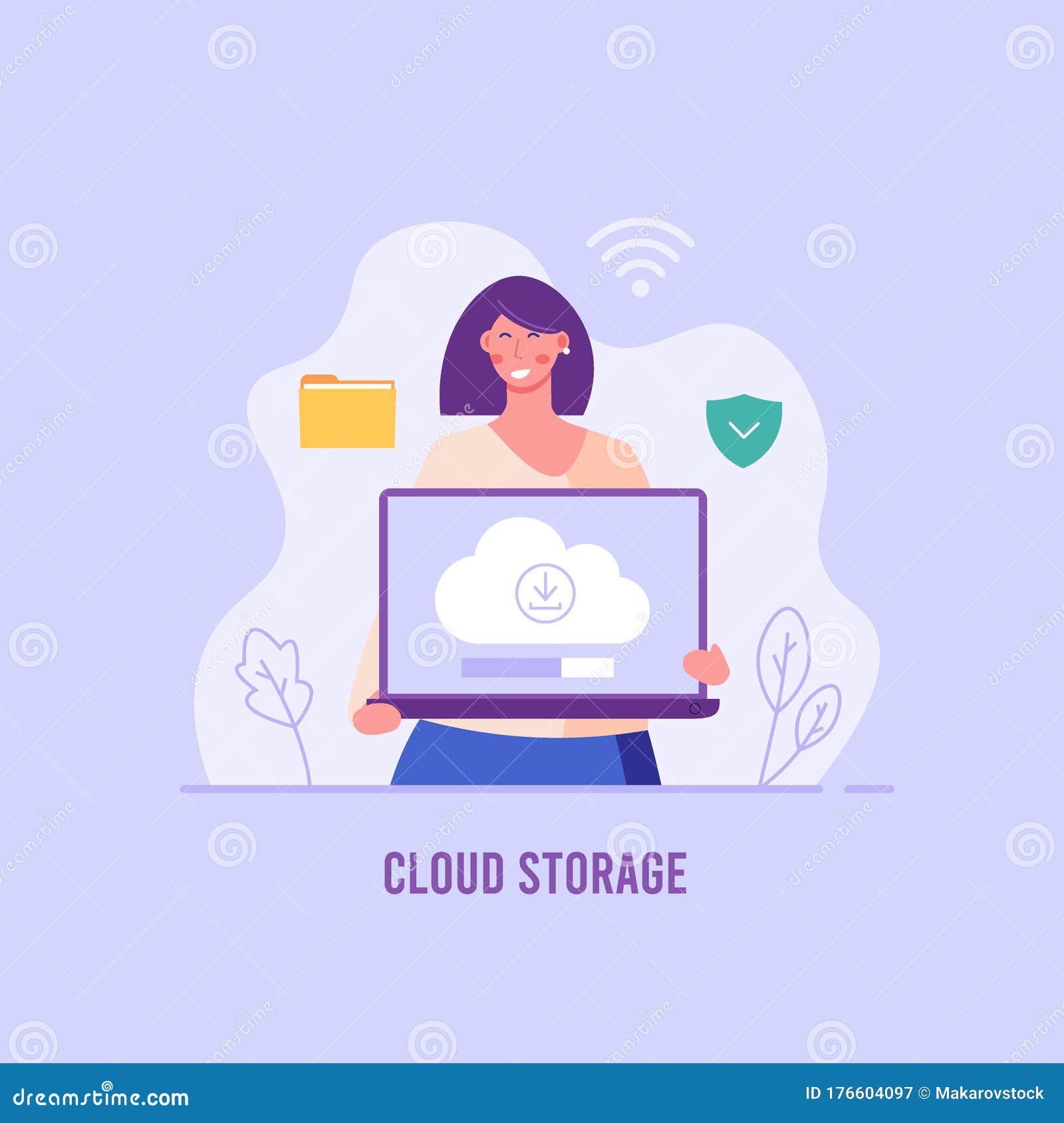 Web Hosting Concept Of Cloud Computing Online Database Technology