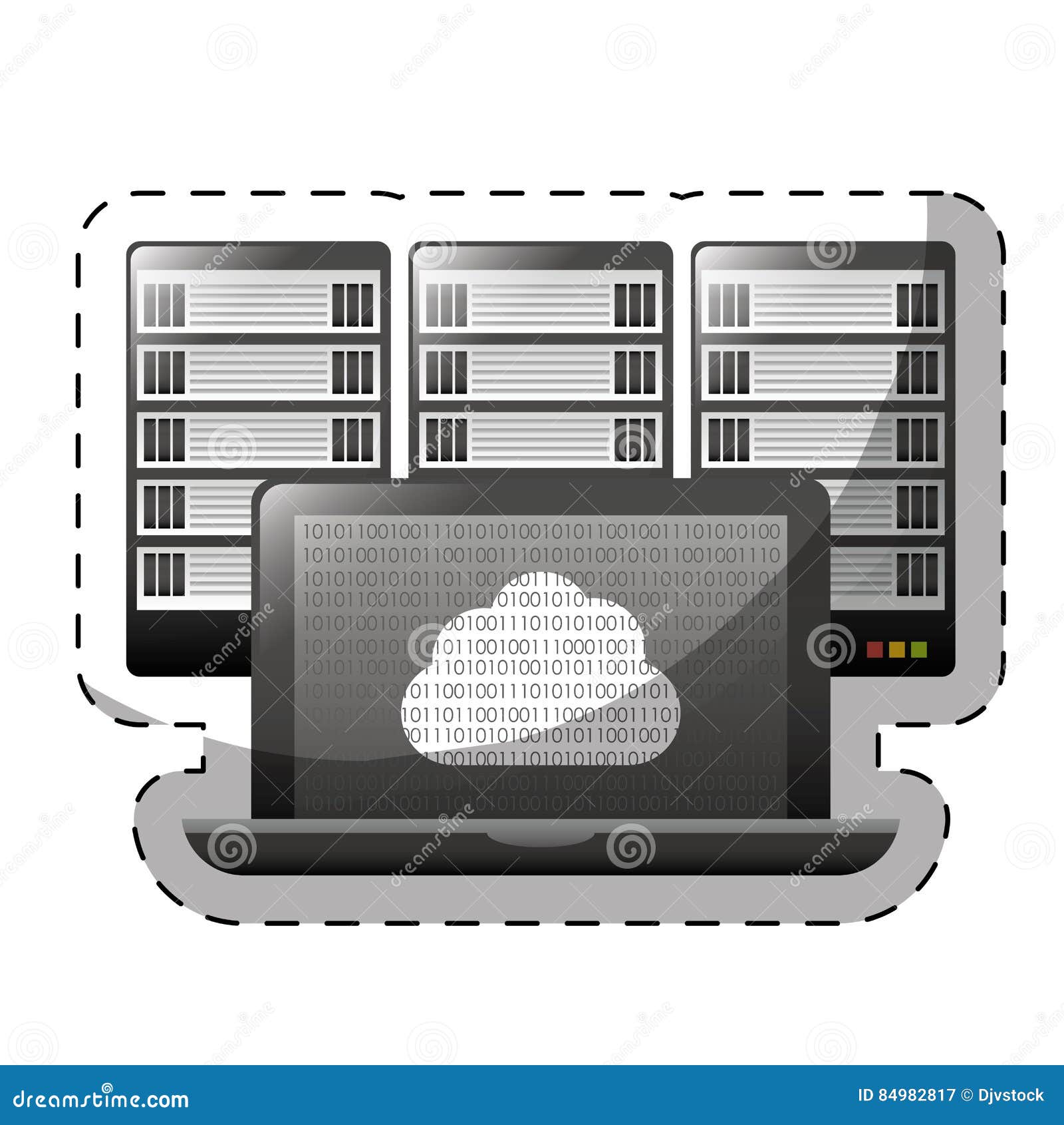 Web Hosting or Data Center Related Icons Image Stock Illustration ...