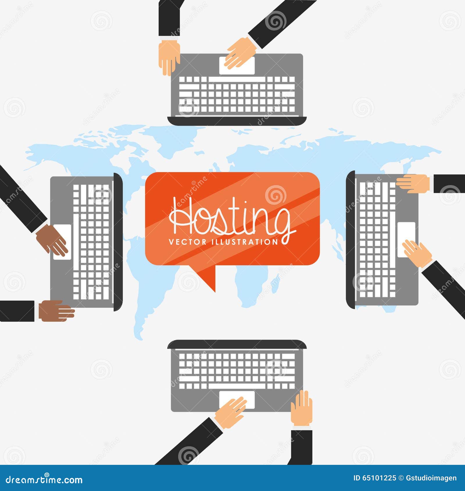 Web hosting design stock illustration. Illustration of datacenter ...