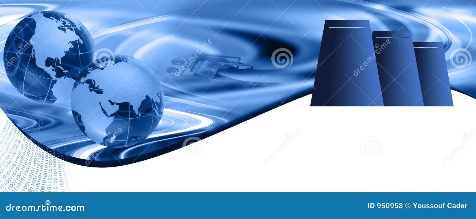 Web Hosting Header stock illustration. Illustration of template - 950958