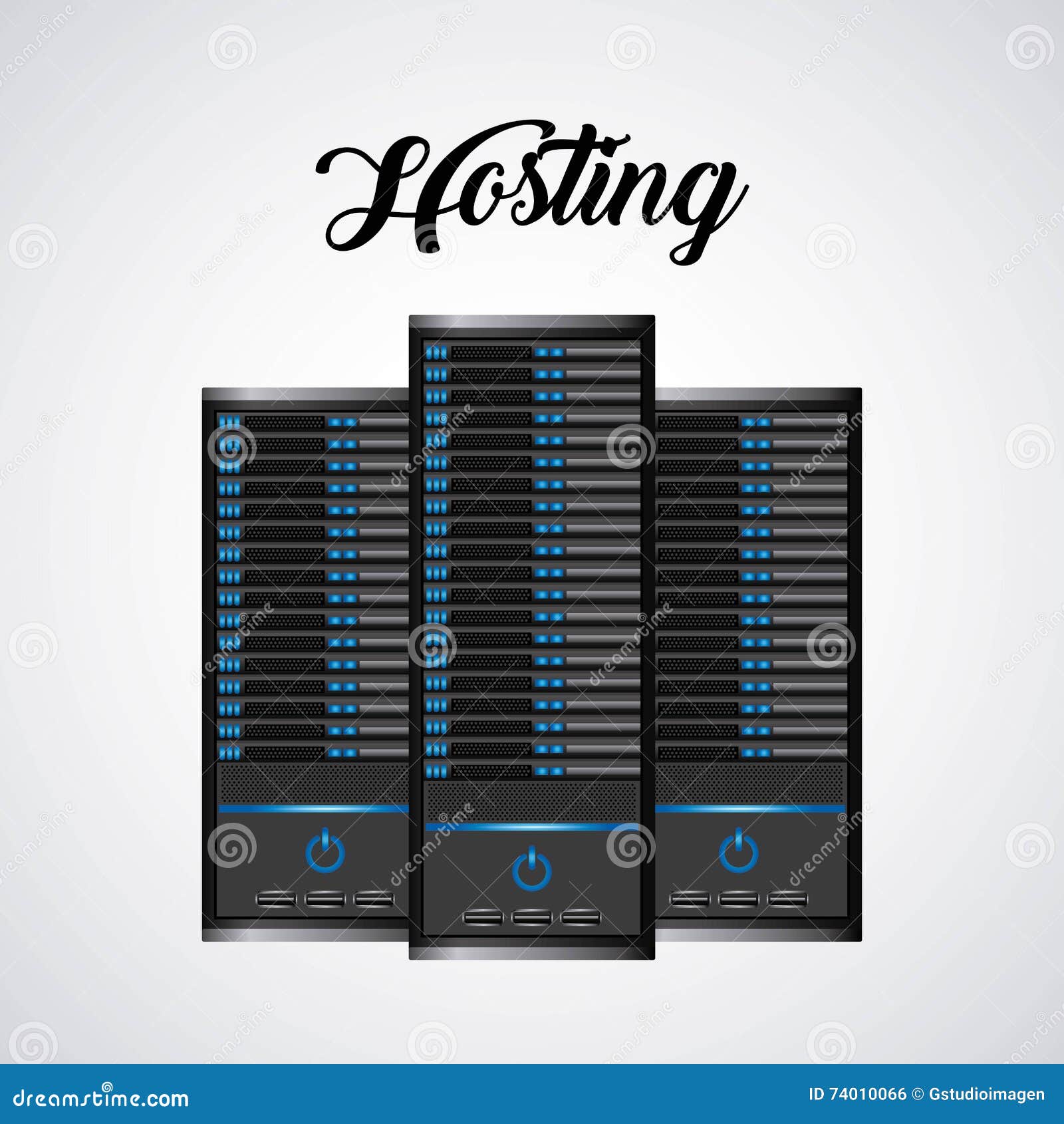 Web Hosting Icon. Technology Design. Vector Graphic Stock Illustration ...