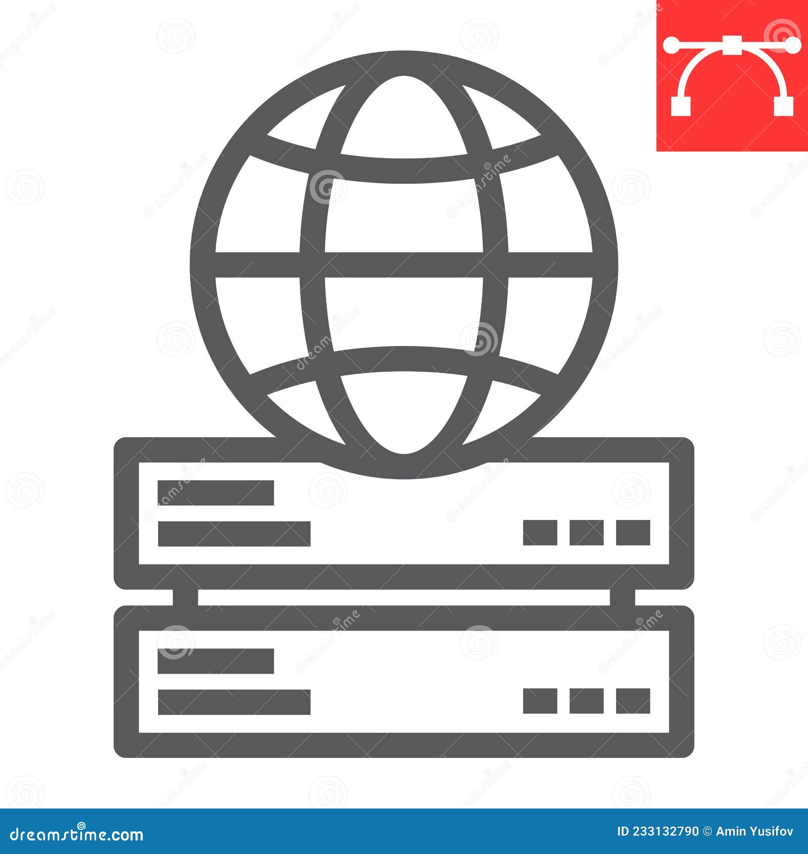 Web hosting line icon stock vector. Illustration of data - 233132790 Web hosting line icon stock vector. Illustration of data - 233132790