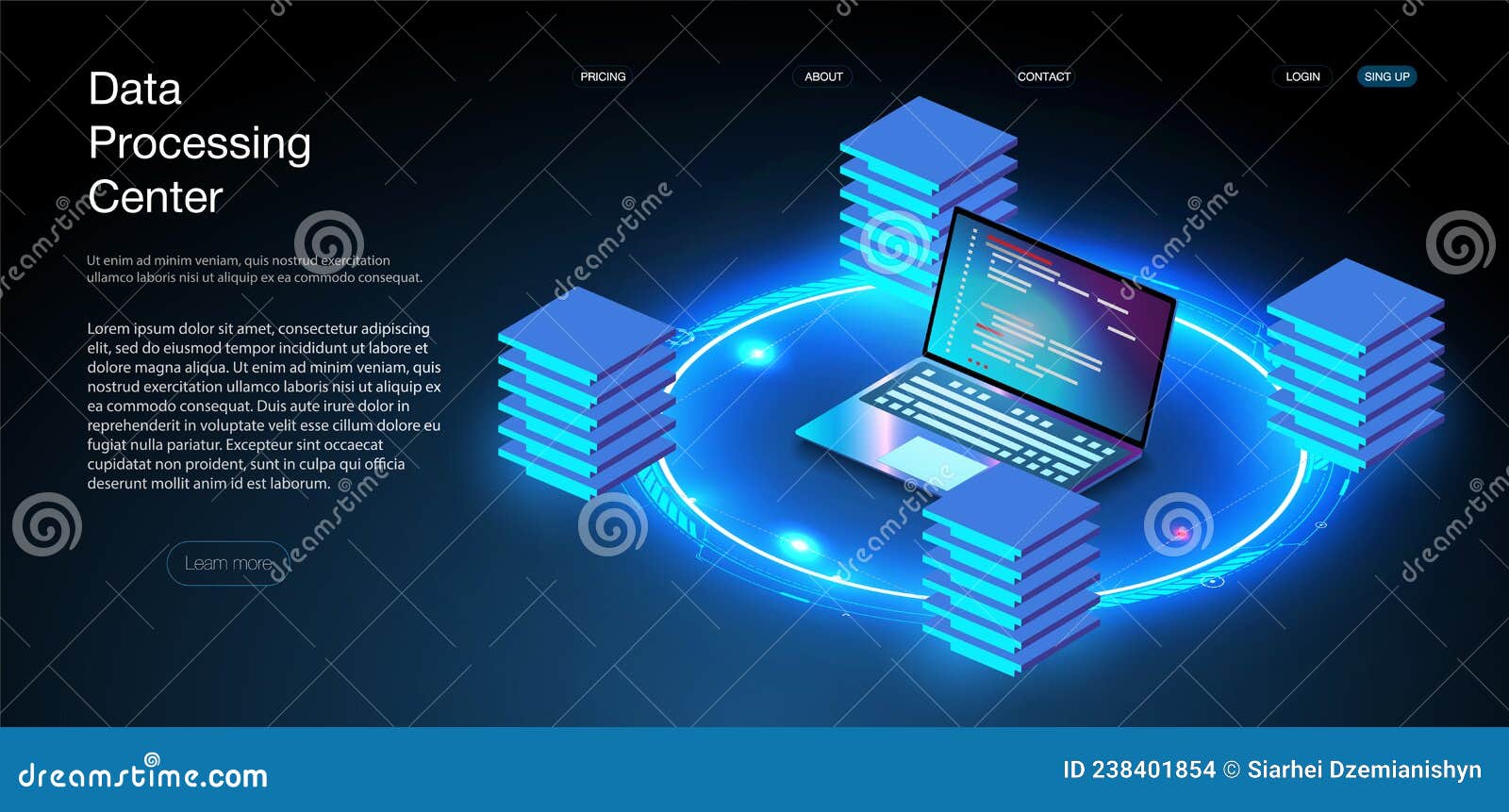 Web Hosting Or Programming Concept Web Programming Development Laptop With Ui Ux Stock Vector