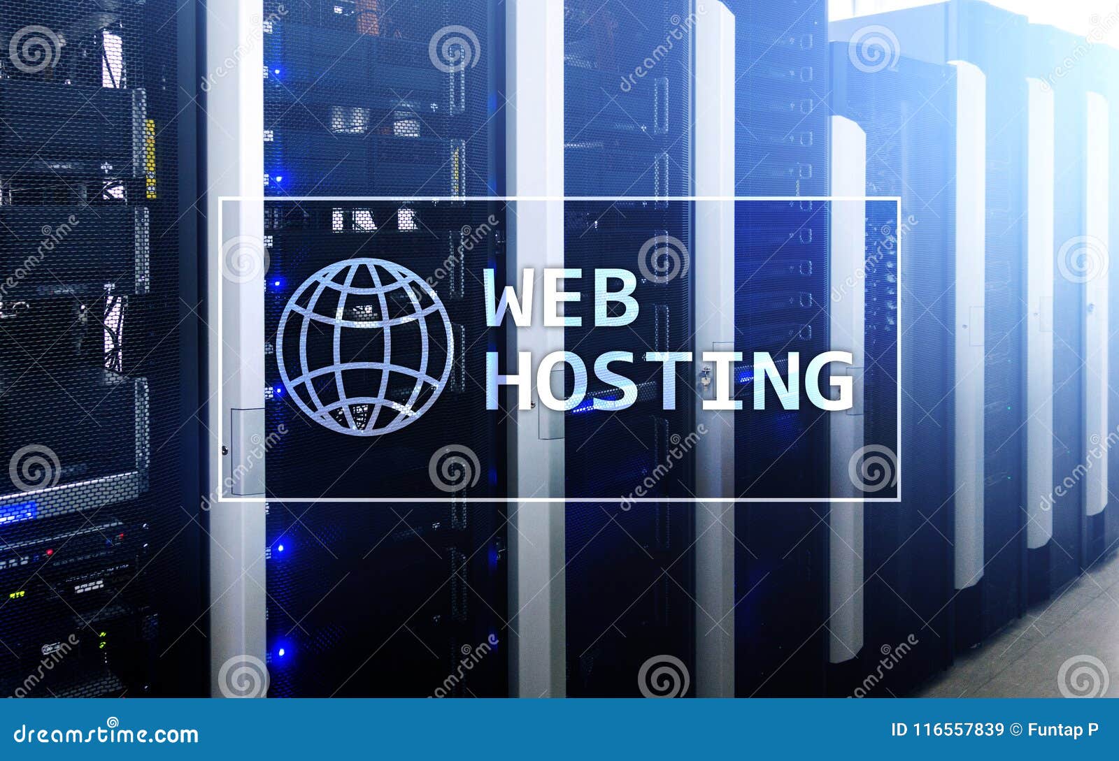 Web Hosting, Providing Storage Space and Access for Websites Stock ...